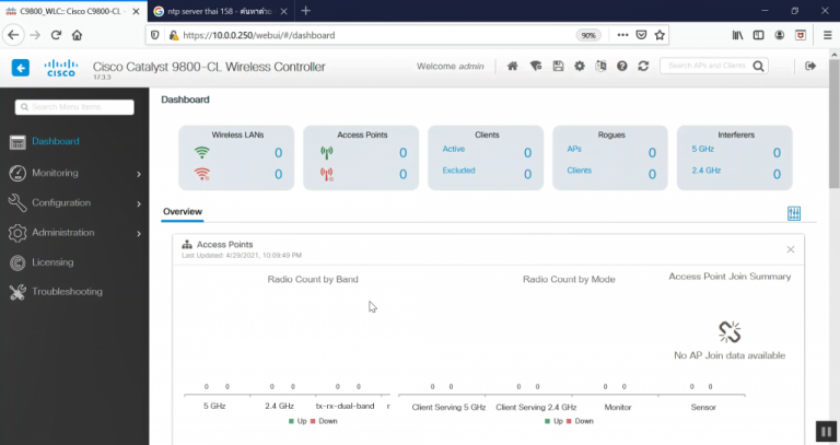 การติดตั้ง Cisco Wireless LAN Controller C9800-CL – AbleNet