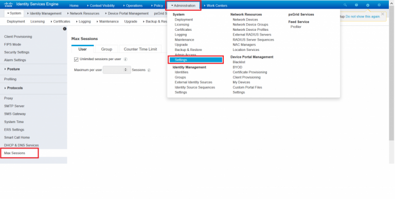 การคอนฟิก Maximum Concurrent User Sessions และ User Session Expired บน ...