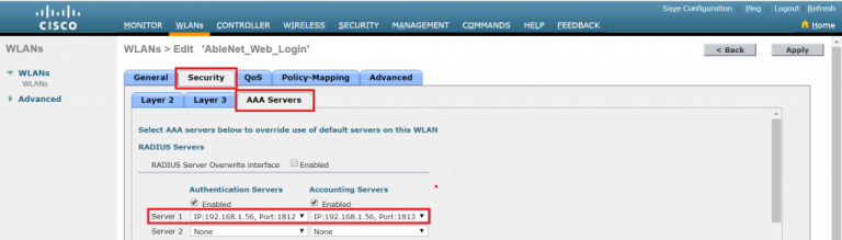 Wireless Web Login using ISE and WLC – AbleNet