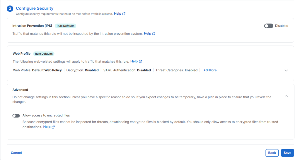 การสร้าง Policy RBI บน Cisco Secure Access – AbleNet