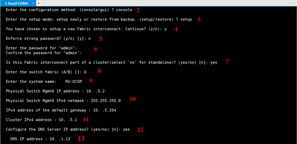 การ Initial setup Cisco Fabric Interconnect – AbleNet