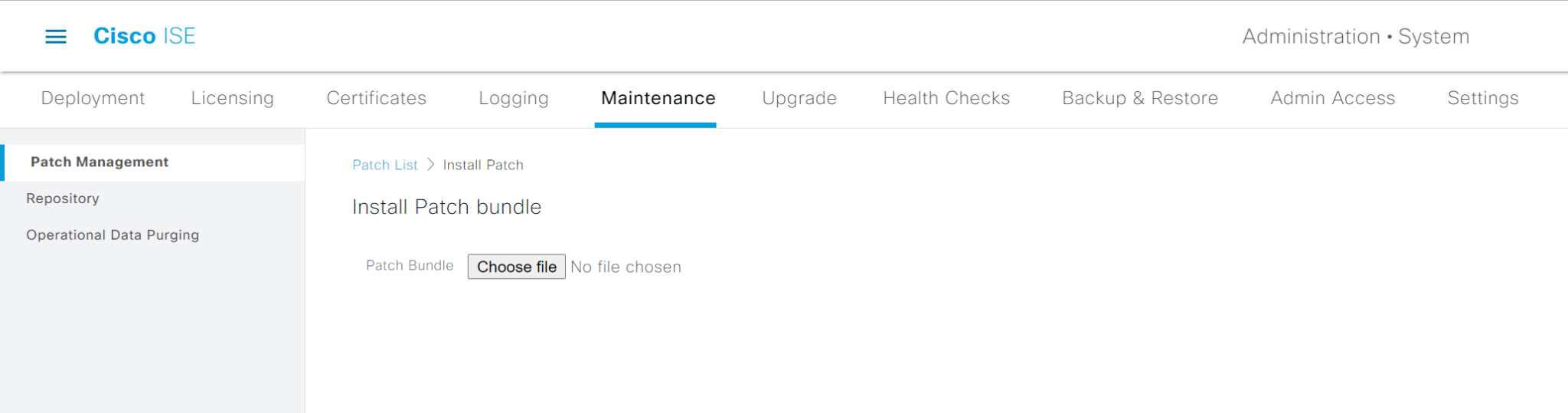 ติดตั้ง Cisco ISE Patch – AbleNet